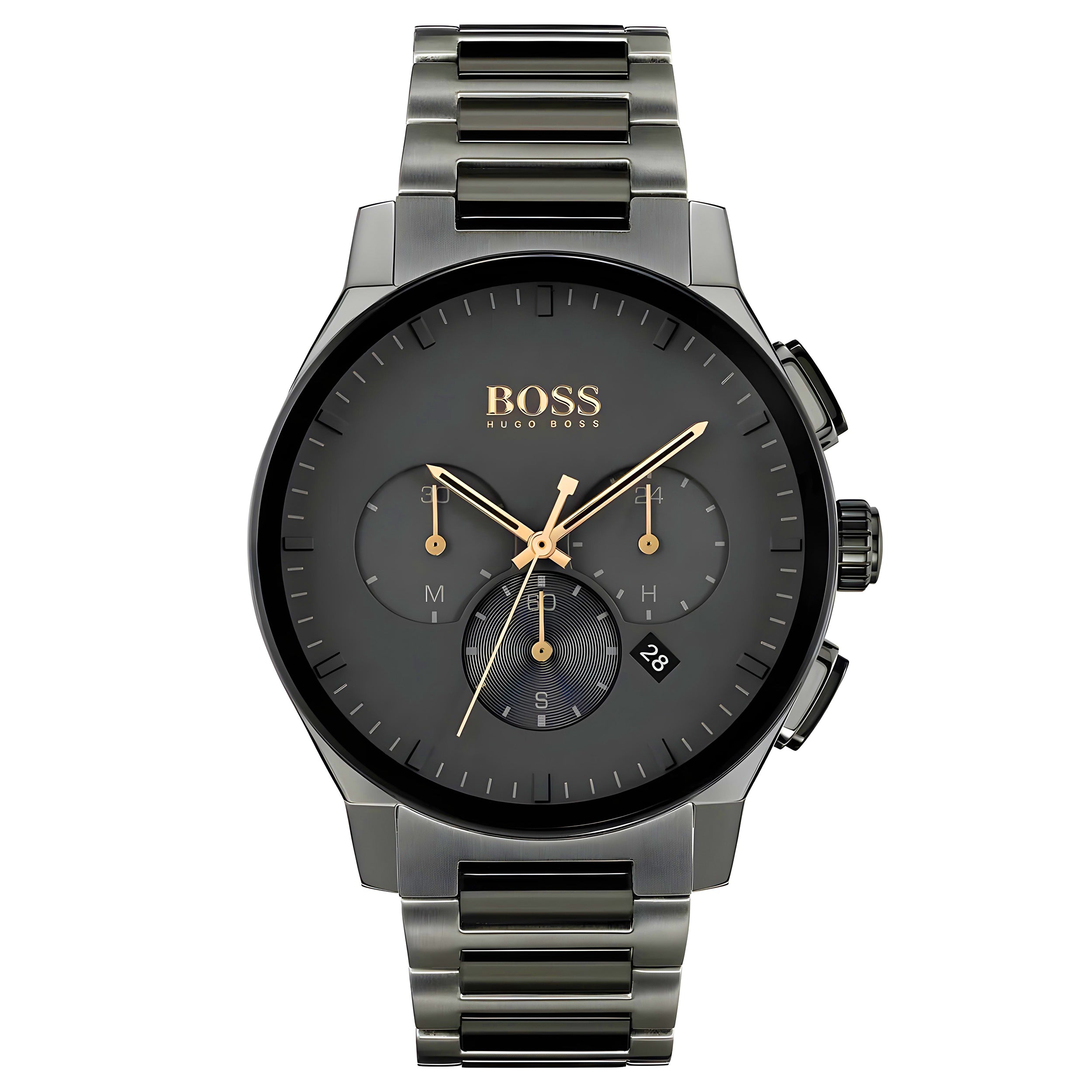 Boss Men's Watch Peak two tone strap Gray dial | 1513814 – Ki jewelry